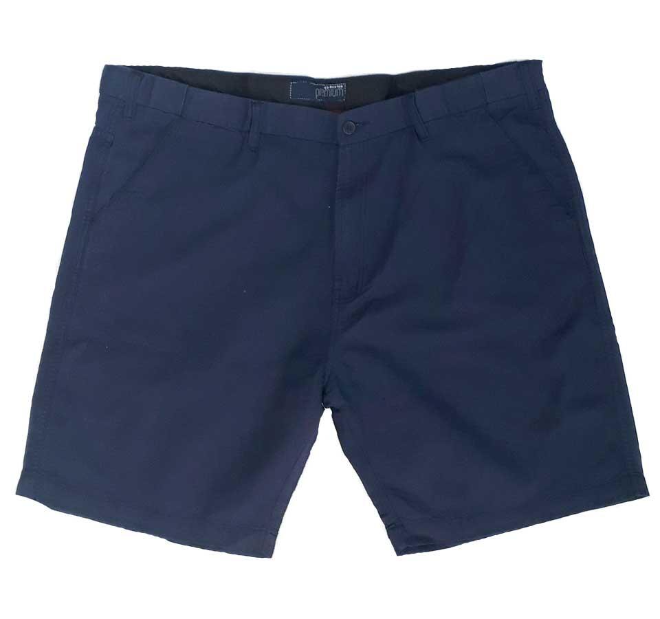 Navyblå herreshorts i hør - Ed Baxter